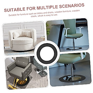 Zerodeko Anti-Slip Mat for Recliner Rubber Gripper Pad Pads for Swivel Chair Rubber Furniture Gripper Pad Recliner Rubber Pad Non Slip Furniture Pads Furniture Stoppers Round Floor Chair