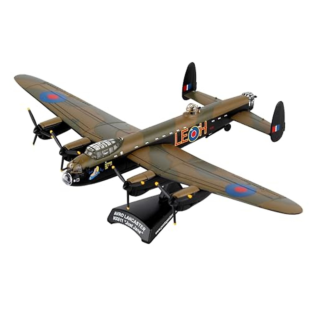 Daron Worldwide Trading Postage Stamp RAF Lancaster 1/150 Just Jane Airplane Model