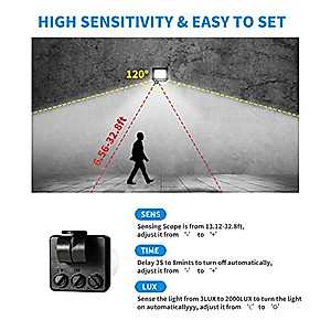 UNUSROOM 2 Pack 50W LED Flood Light Outdoor,7000LM LED Security Lights Motion Sensor Light Outdoor,6500K, Outdoor Floodlights,Plug in Motion Light Outdoor,Motion Detector Flood Light for Garage, Yard