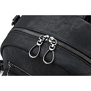 Women's Fashion Backpack Purse(2022 new) Day Packs Anti-theft Satchel Handbags and Shoulder Bag PU Leather Travel bag (black)