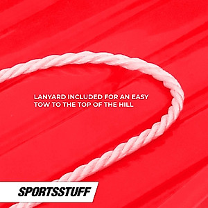 SportsStuff Airhead Classic 2 Person Toboggan Snow Sled