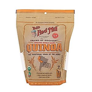 Bob's Red Mill Organic White Quinoa, 26 Ounce (Pack of 3)