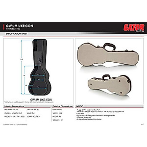 Gator Journeyman Series Deluxe Wood Case for Concert Ukuleles (GW-JM UKE-CON)