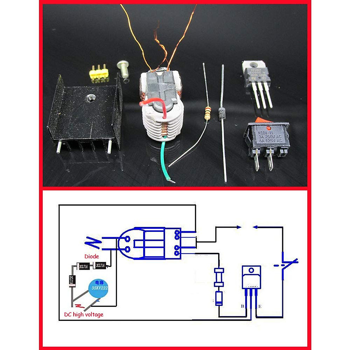 Comidox 15KV Boost Generator Kit for DIY Electronics