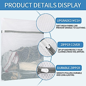 4Pcs Honeycomb Mesh Laundry Bags,Laundry Bags Mesh Wash Bags,Laundry Bag,Large size(16 * 20 inch*2 + 24 * 24 inch*2)