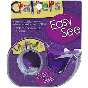 Lee Products Crafter's Easy See Removable Craft Tape, 0.5-Inch x 720-Inch, Purple