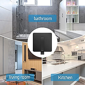 Platybelodon 8 Packs Stick on Hooks Heavy Duty Adhesive Hooks Black Hooks for Hanging Robe Towel Hooks Stainless Steel Waterproof Bathroom Hooks Adhesive Hooks for Kitchen Wardrobe Sticky Hooks