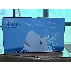LOVERUIS Cute Night Light for Kids Cute Shark Lamp, Animal Lamp 7 Color Lamp Nightlights Birthday Christmas Gift for Children with USB Rechargeable,Kids Silicone Lamp Kawaii Room Decor