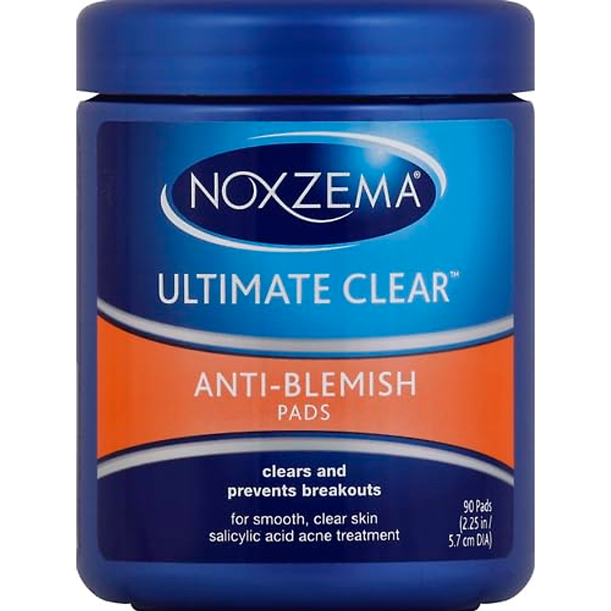 Noxzema Ultimate Clear Face Pads Clears & Prevents Acne Anti-Blemish Made with Over 60% Alcohol 90 Count
