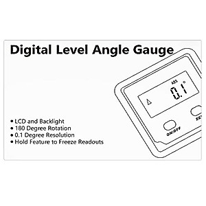 Digital Angle Finder Tool, Lytool Angle GaugeElectronic Level Tool with Bubble Level and Magnetic Base, Digital Inclinometer Angle Measuring Tool for Woodworking, Construction and Machinery