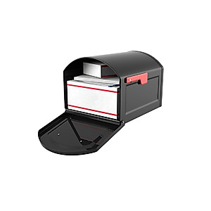 Architectural Mailboxes 950020B-10 Centennial Postmount Mailbox, XL, Black