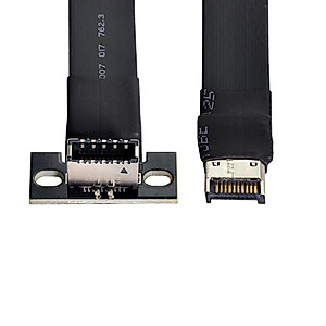 chenyang USB 3.2 Gen 2 USB 3.1 Type-E Front Panel Socket Motherboard Header Extension Cable 50cm