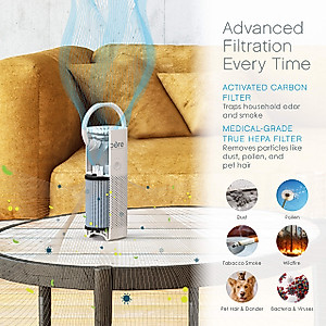 Pure Enrichment® Genuine 2-in-1 True HEPA Replacement Filter for the PureZone™ Mini Portable Air Purifier (PEPERSAP)