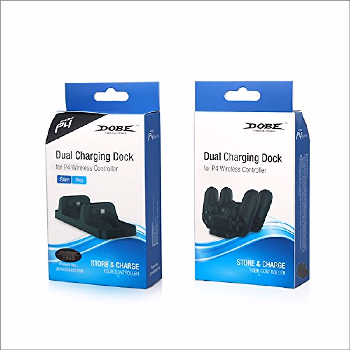 Dobe PS4 Dual Charging Dock Compact Station Black for PS4/PS4 Slim/ PS4 Pro Controller