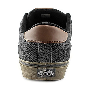 Vans Men's Skate Shoe, Waxed Denim Black Gum, 12