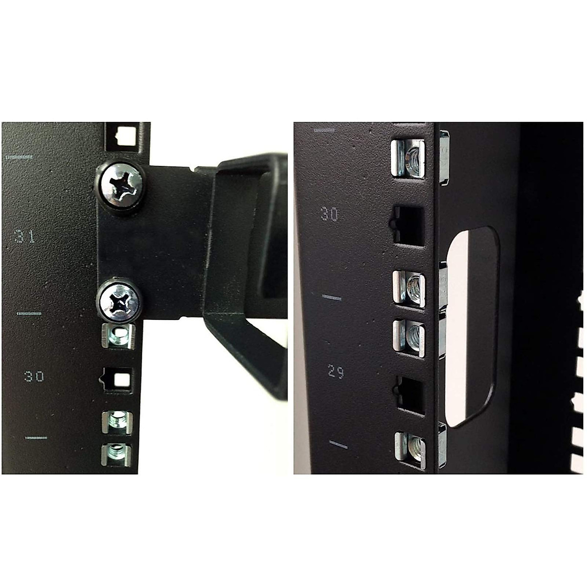 RION TECH M6 Cage Nuts & Screws for Server Shelves Cabinets, Lengthened 16mm- Rack Mount Screws (50 Pk)