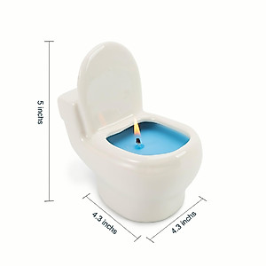 Scented Candles,Ocean Scented Aromatherapy Candle is 6 Ounces, Burns for Over 60 Hours, Toilet Design Candle Shape, Non-Toxic Soy Candle is The Best Gift for Family Friends and Loved Ones