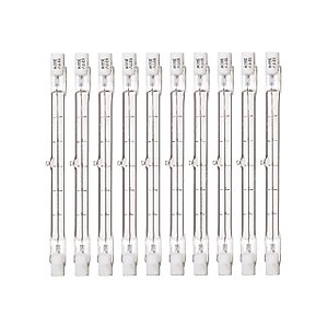 KOR 10 Pack Halogen 300-Watt Double Ended J Type 118 mm (4.64 Inches) 120 Volt R7S Base Q300T3/118mm