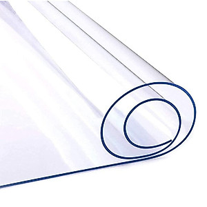 Clear PVC Desk Chair Mat 2mm Runner Rug Heavy Duty Floor Runner/Protector for Hardwood Floors Transparent PVC Large Office Chair Mat for Hardwood Floor, Non-slip Entrance Door Mats, 80/100/120/140cm w