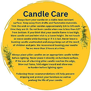 Kindred Essence Handmade Highly Scented Pillar Candles | 14oz | 397g | 45 hrs Burn Time (Rose Petals)