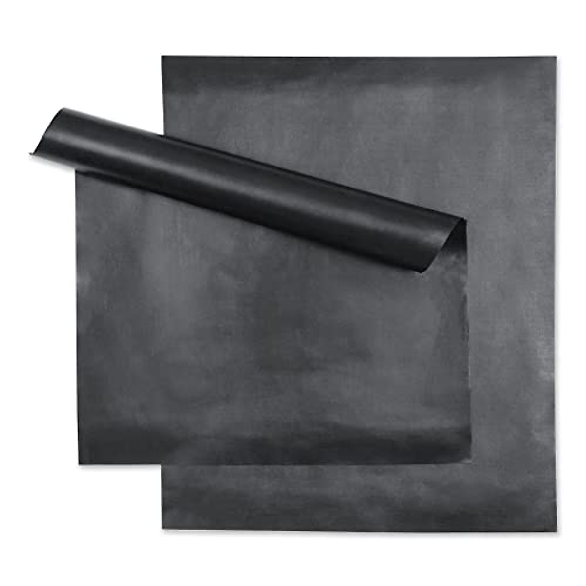 RSVP International Barbeque Grilling Collection Easy Clean, Dishwasher Safe BBQ, Mat 15.75x13, 2 Piece Set, Non-Stick, Black