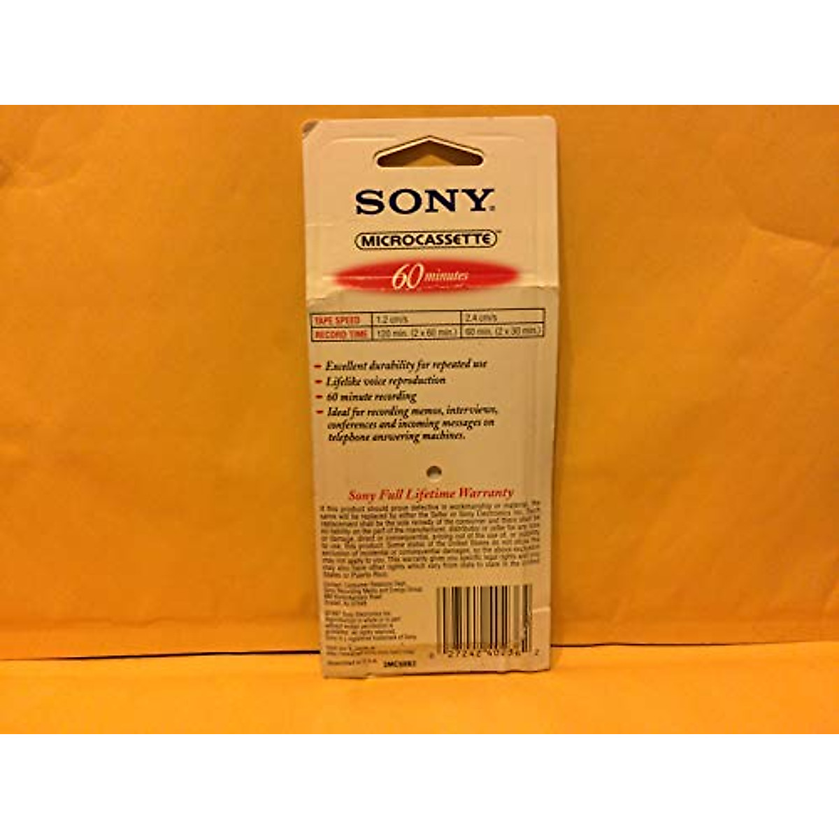 Sony 3MC-60B Microcassette - 3 Pack
