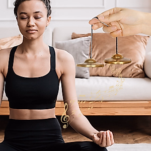 ZenBless Tibetan Tingsha Cymbals, with Storage Box and Fabric Case, Meditation Brass Chime Bells, Low and Mellow Voice for Spiritual Healing Mindfulness, Yoga Buddhist, Relaxation Musical Instruments