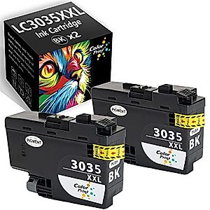 2-Pack ColorPrint Compatible Black Ink Cartridge LC3035XXL Replacement for Brother LC3035 XXL LC3033 LC3033XXL LC3035BK LC-3035BK Work wiht MFC-J815DW MFC-J805DWXL MFC-J805DW MFC-J995DW MFC-J995DWXL