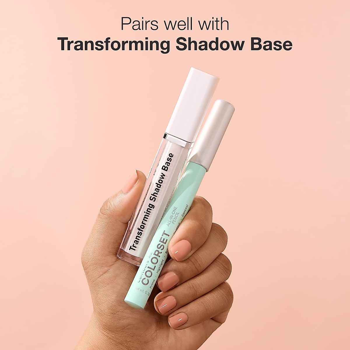 Contours Rx Colorset All-In-One Eyeshadow Primer & Contour Pencil - Jumbo Makeup Primer to Highlight, Brighten, Conceal Uneven Skin Tones & Enhance Eye Shadow Color - Gluten-Free & Vegan (4.59 g)