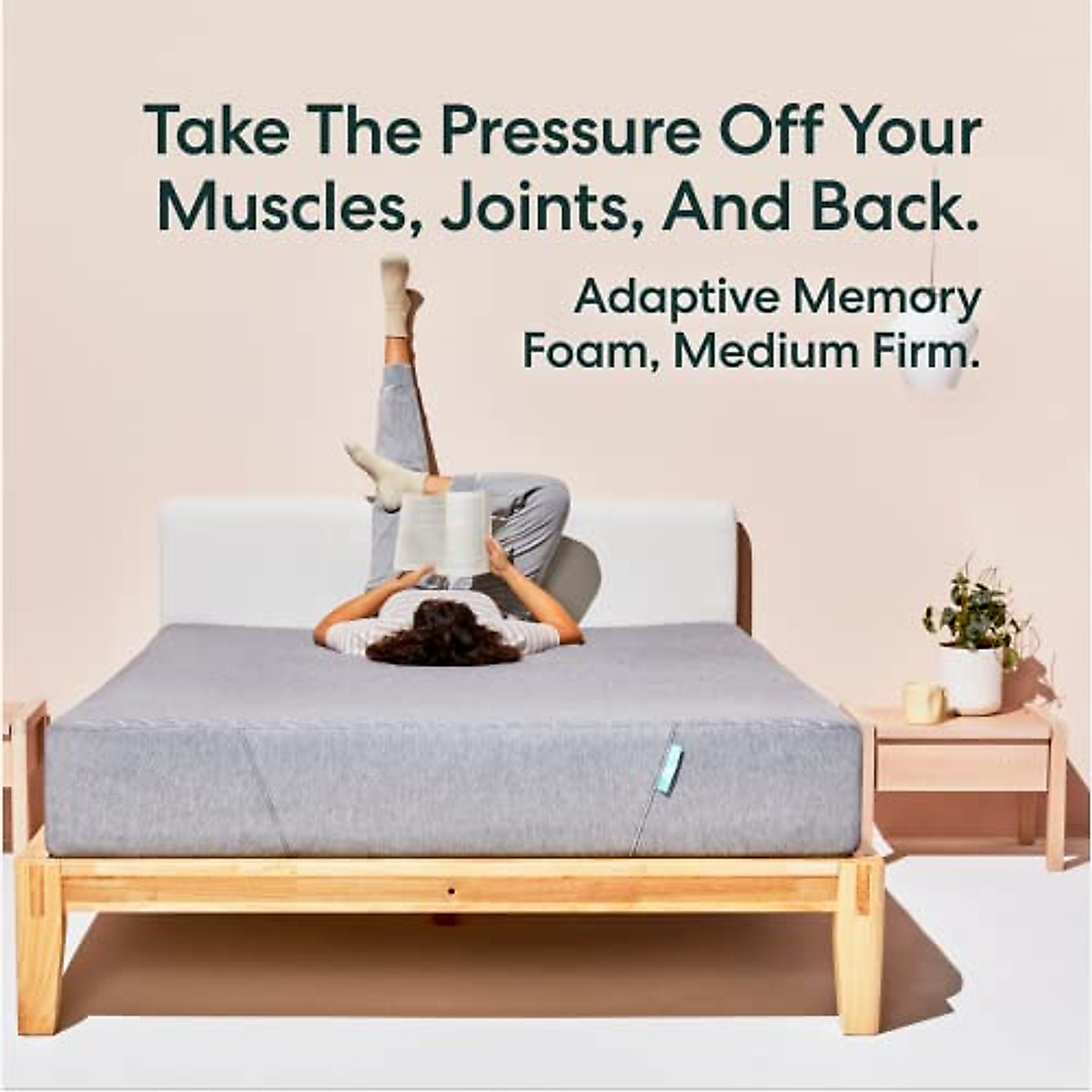 Siena Twin Mattress - Memory Foam 10'' - Medium Firm - 180 Night Trial - 5 Premium Layers - Breathable Cool Comfort Sleep Bed in a Box, 10 Year Warranty, White