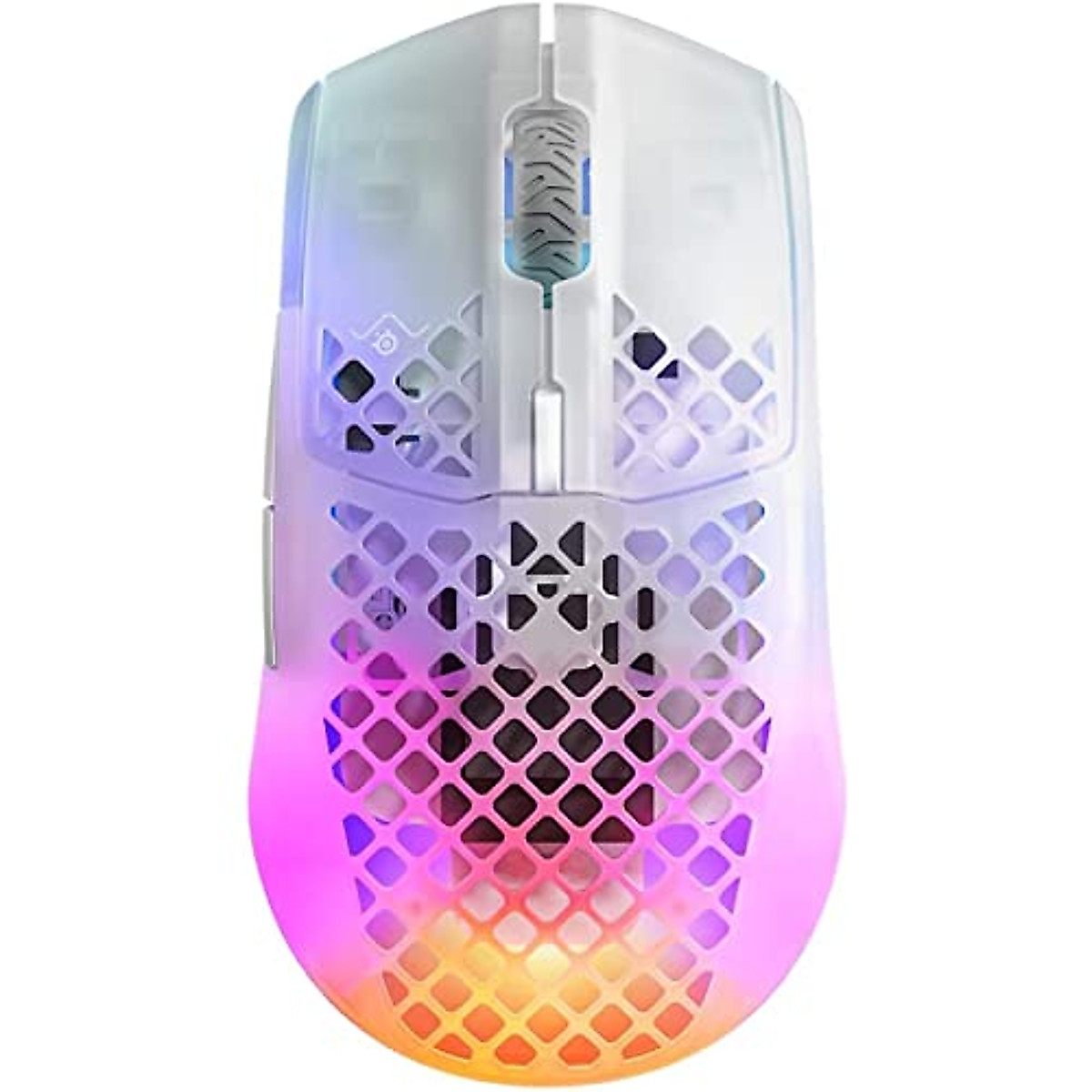 SteelSeries Aerox 3 Wireless - Super Light Gaming Mouse - 18,000 CPI TrueMove Air Optical Sensor - Ultra-Lightweight Water Resistant Design - 200 Hour Battery Life - Ghost