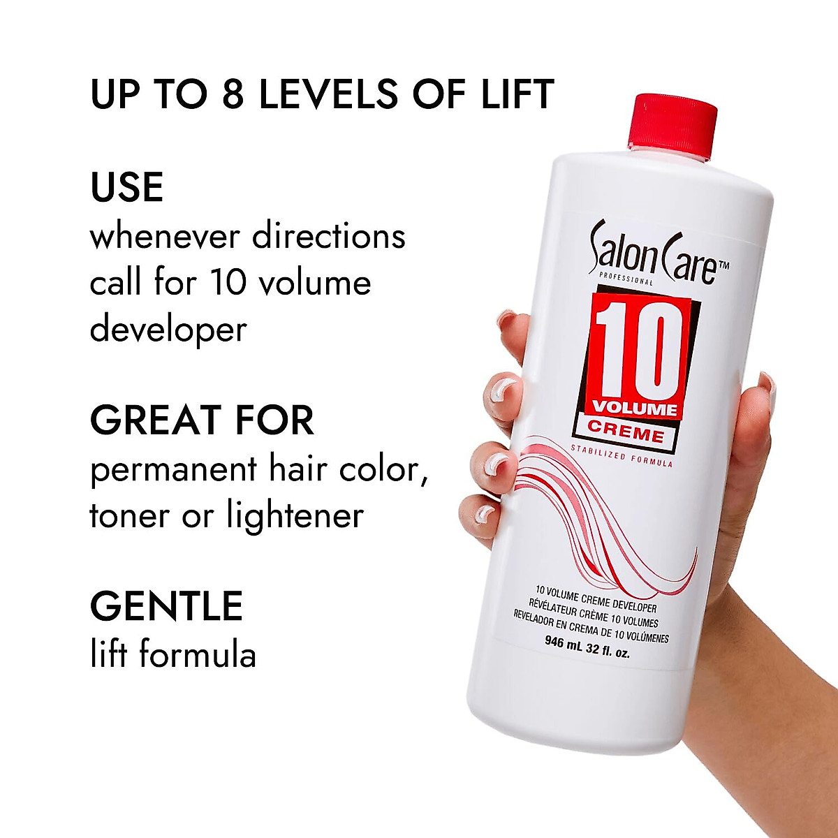 Salon Care 10 Volume Creme Developer 32 Oz