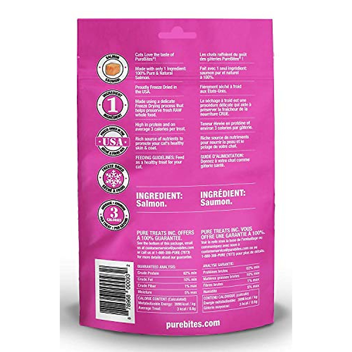 PureBites Salmon Freeze-Dried Treats for Cats