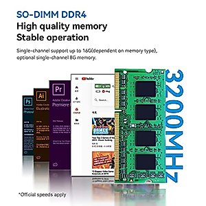 Beelink Mini PC, Mini S12 Mini Computer 12th Gen Quad-Core N95, Desktop Computers 8G DDR4 RAM 256G SSD, Small PC 4K UHD Dual HDMI, 2.4G+5G WiFi Gigabit Ethernet/BT4.0 for Office/Home/HTPC/Family-NAS