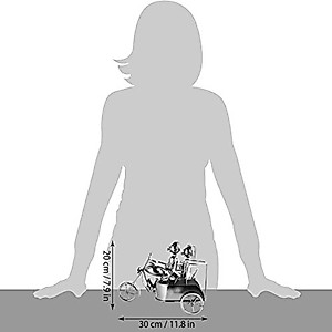 BRUBAKER Wine Bottle Holder Motorcycle Couple with Dog in Sidecar Metal Sculptures and Figurines Decor Wine Racks and Stands Gifts Decoration