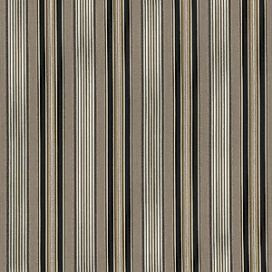 Pillow Perfect Stripe Outdoor Throw Accent Pillow, Plush Fill, Weather, and Fade Resistant, Large Square - 18.5" x 18.5", Black/Grey Getaway Stripe, 2 Count