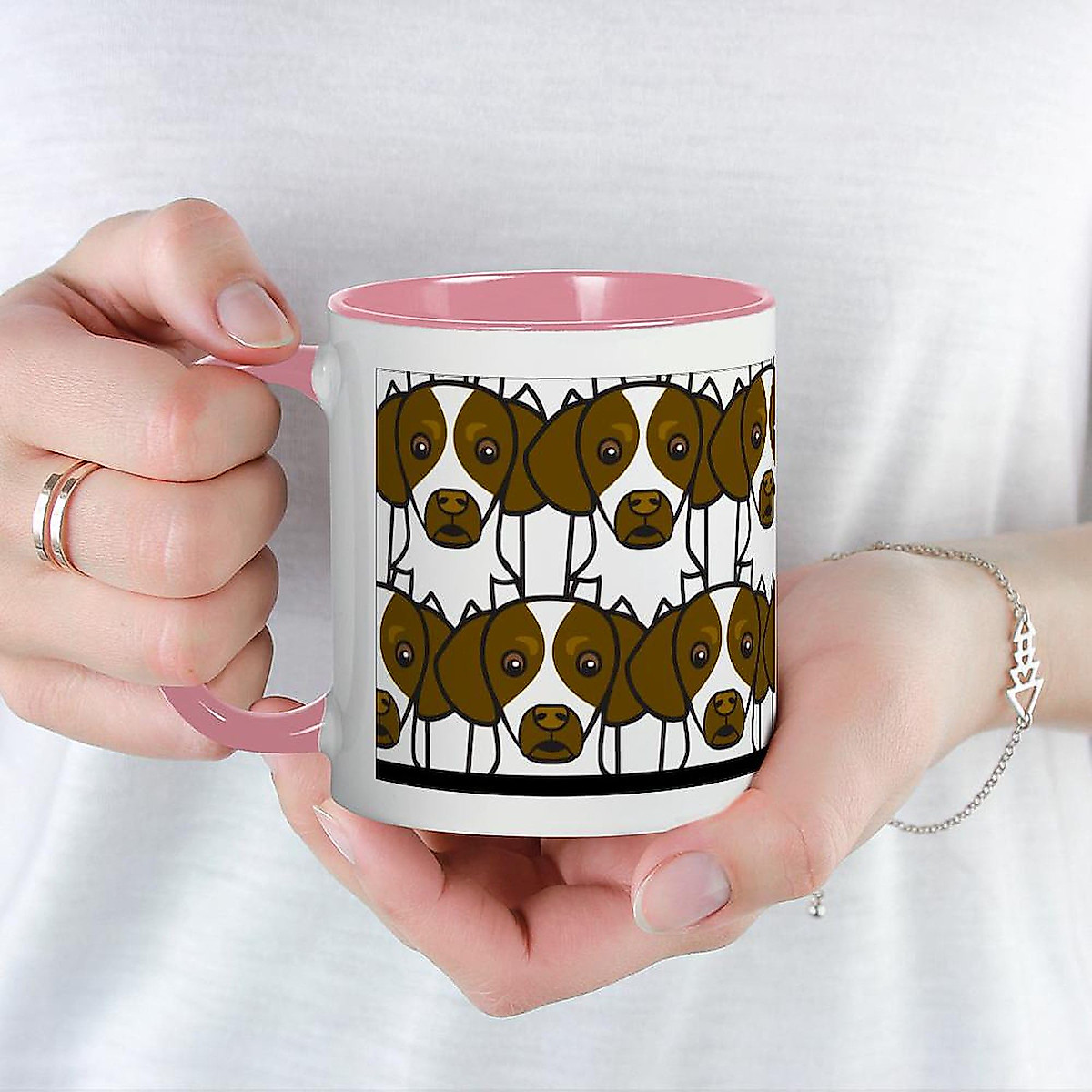 CafePress Brittany Spaniels Mug Ceramic Coffee Mug, Tea Cup 11 oz