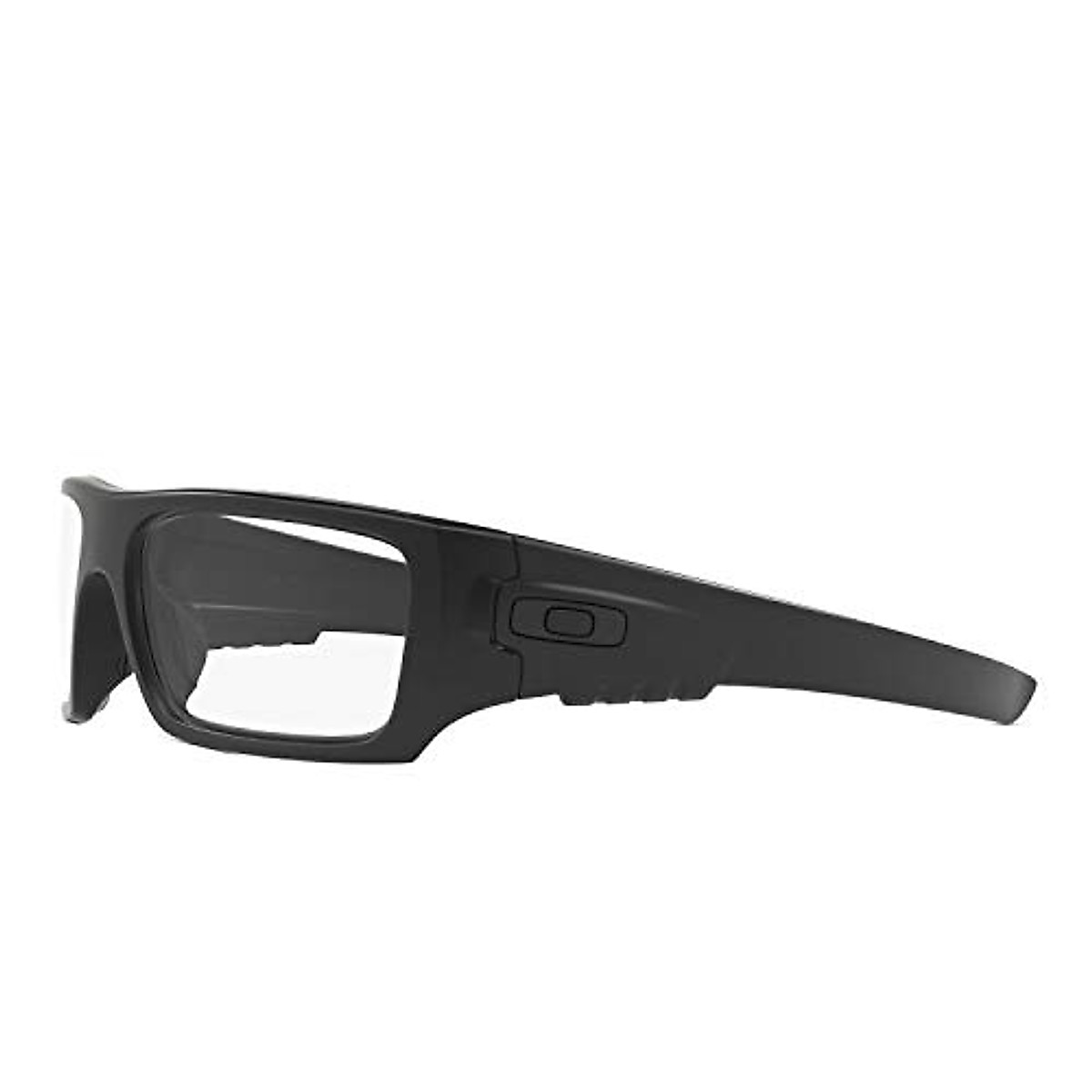 Oakley Men's Det Cord Rectangular Glasses (Matte Black, 61 mm) Bundle with Large Metal Vault Case and USA Flag Lens Cleaning Kit