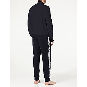 Emporio Armani Men's Iconic Terry Sweater and Trouser Set, Marine, X-Large