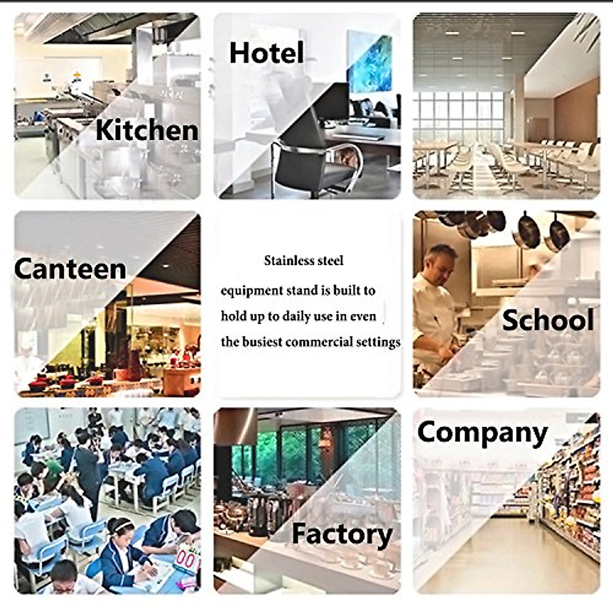 KITMA Stainless Steel Equipment Grill Stand with Undershelf for Restaurant - Heavy Duty Griddle Stand Table - 48x28 Inches…