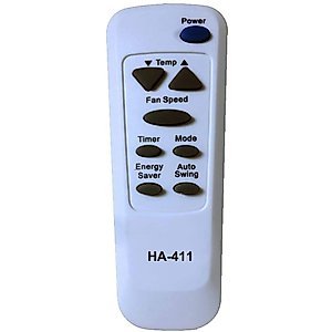 HA-411 Replacement for Air Conditioner Remote Control 6711A20089C Works for 580.75080 580.75080500 580.75100 580.75100500 580.75180 580.75180500 580.75180501 580.75180700 580.76100