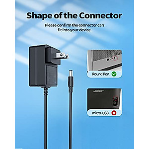 AC Charger Fit for Bose-SoundLink I, II, III, 1/2/3 Wireless Bluetooth Speaker 404600 414255 306386-101 369946-1300 301141 Replacement Charging Cable Power Supply Adapter Cord