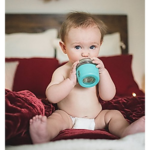 4 oz. Mason Bottle DIY Kit: BPA-Free Glass Baby Bottles You can DIY Using Mason Jars from Home, Made in The USA.