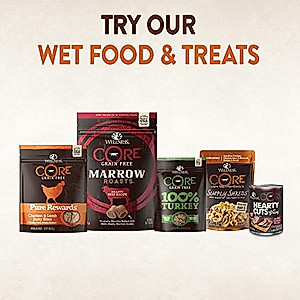 Wellness CORE Grain-Free High-Protein Dry Dog Food, Natural Ingredients, Made in USA with Real Meat, All Breeds, For Adult Dogs (Original Turkey & Chicken, 4-Pound Bag)