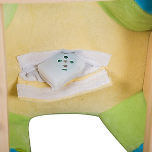 Qaba Kids Plush Ride-On Rocking Horse Toy Dinosaur Ride on Rocker Green with Realistic Sounds