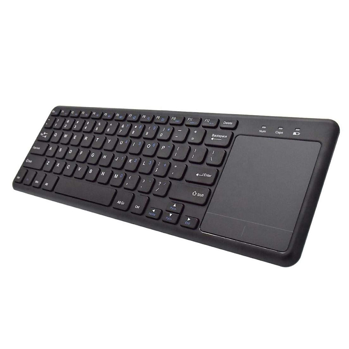 BoxWave Keyboard Compatible with Alienware X15 R2 Gaming Laptop (15.6 in) - MediaOne Keyboard with TouchPad, USB Fullsize Keyboard PC Wireless TrackPad - Jet Black