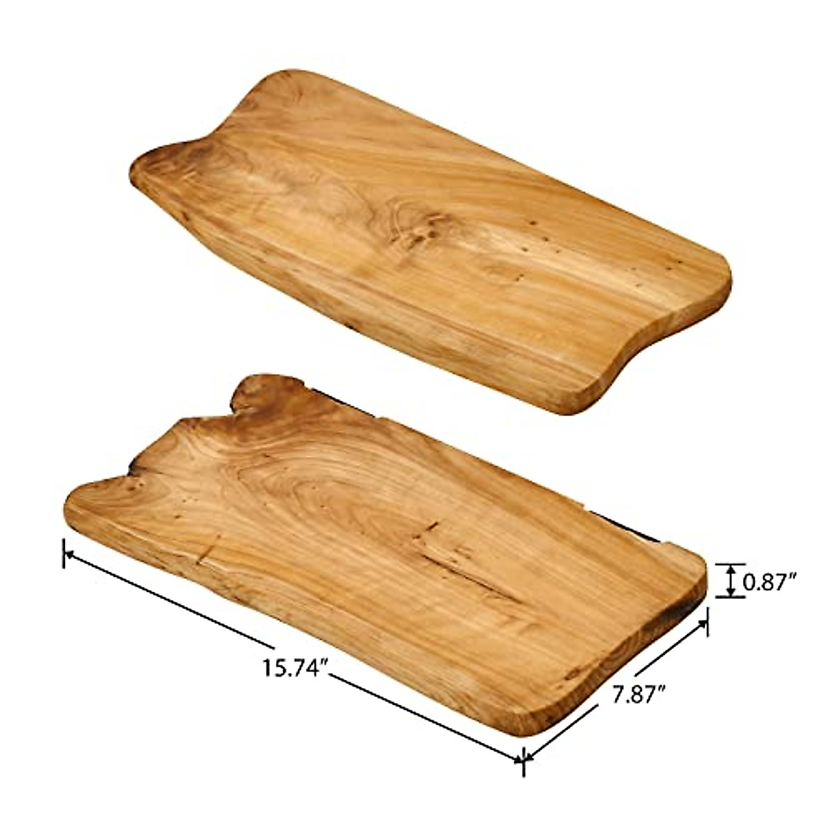 WELLAND 16” Cedar Natural Edge Floating Shelf Set of 2