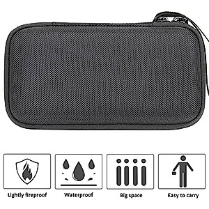 khanka Hard Travel Case Replacement for Anker 347 Power Bank (PowerCore 40K), 40,000mAh Battery Pack, Case Only (Black)
