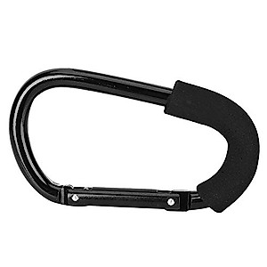 Stroller Hook Mommy Stroller Clip and Stroller Accessories Organizer Hook Pushchair Hook Infant Buggy Bag Clip Large Carabiner Mommy Storage Hook for Shopping Bag Water Bottles