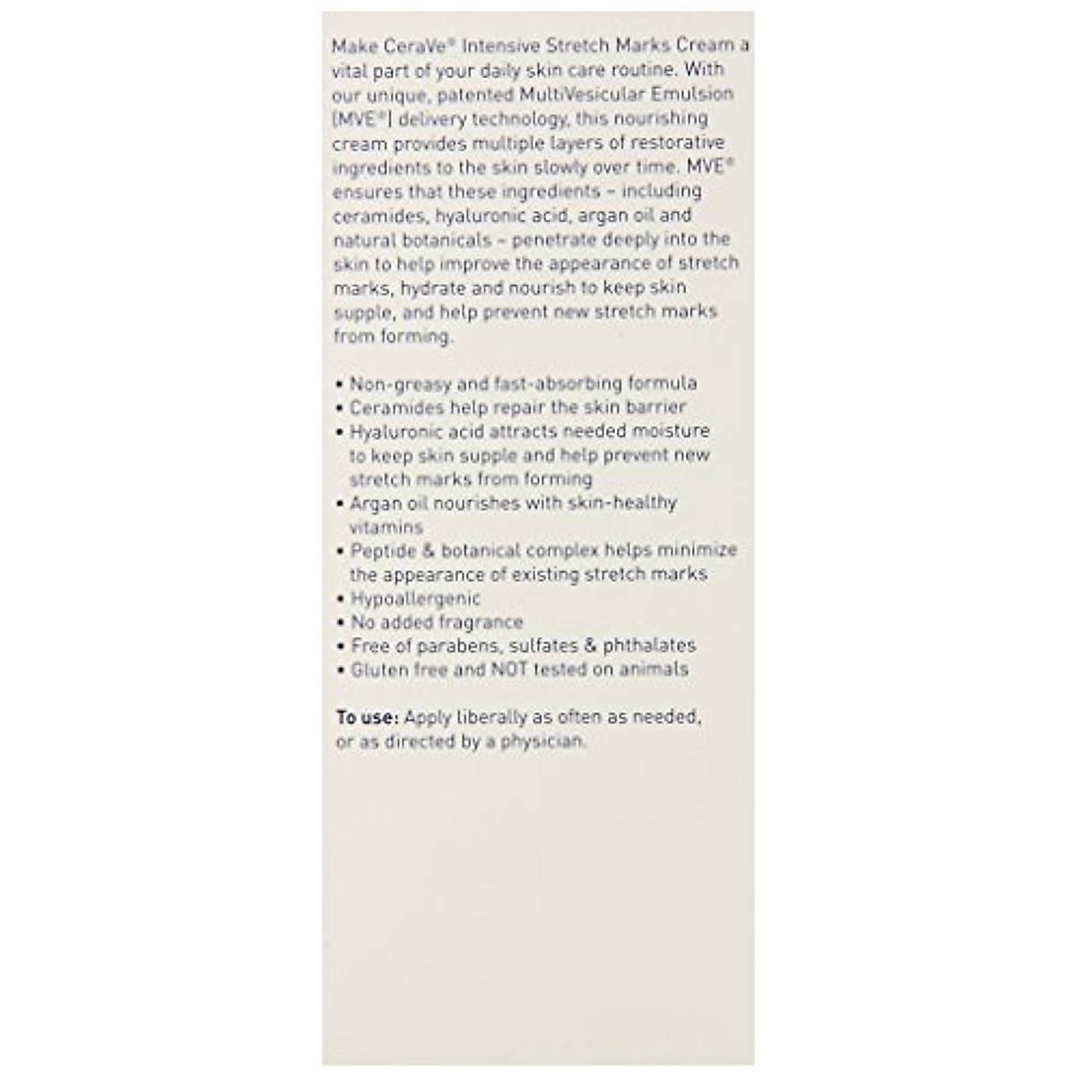 CeraVe Special Use Cream, Intensive Stretch Marks, 5 Ounce